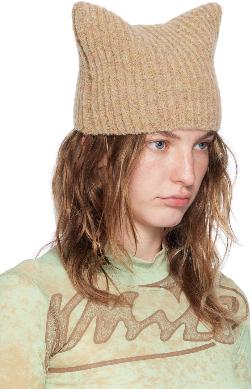 KNWLS Beige Precious Beanie KNWLS
