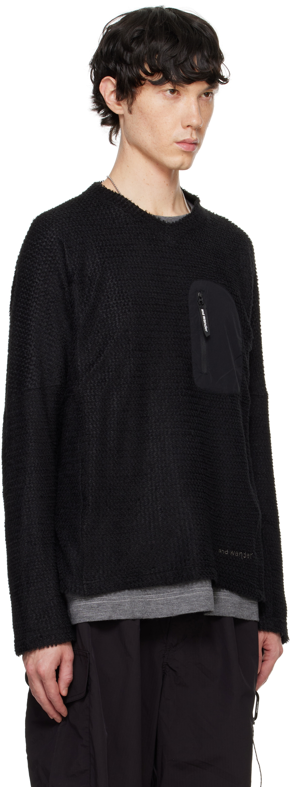 and wander Black Alpha Direct Sweatshirt and Wander
