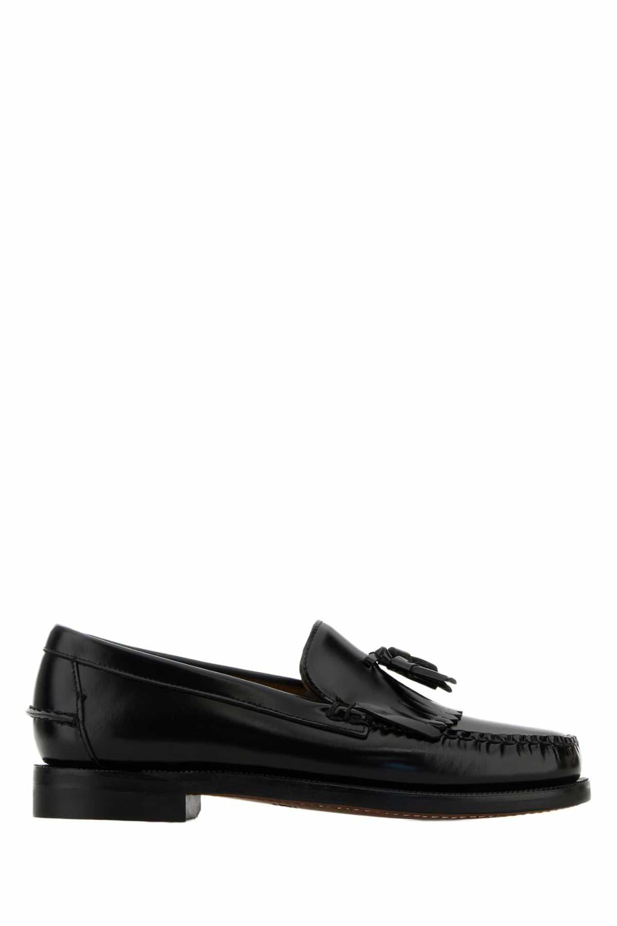 Sebago Black Leather Paul Loafers Sebago