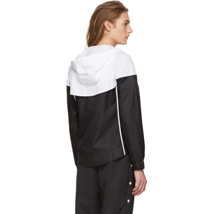 Nike Black and White Windrunner Jacket Nike