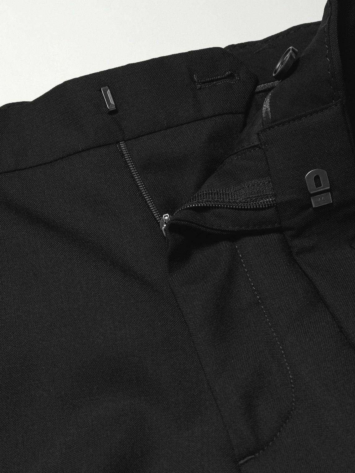 Mr P. - Slim-Fit Straight-Leg Twill-Trimmed Wool Tuxedo Trousers ...