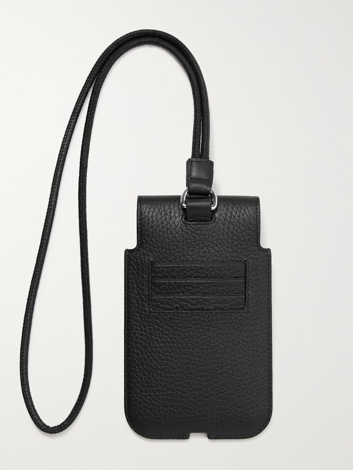 MULBERRY - City Full-Grain Leather Pouch Mulberry