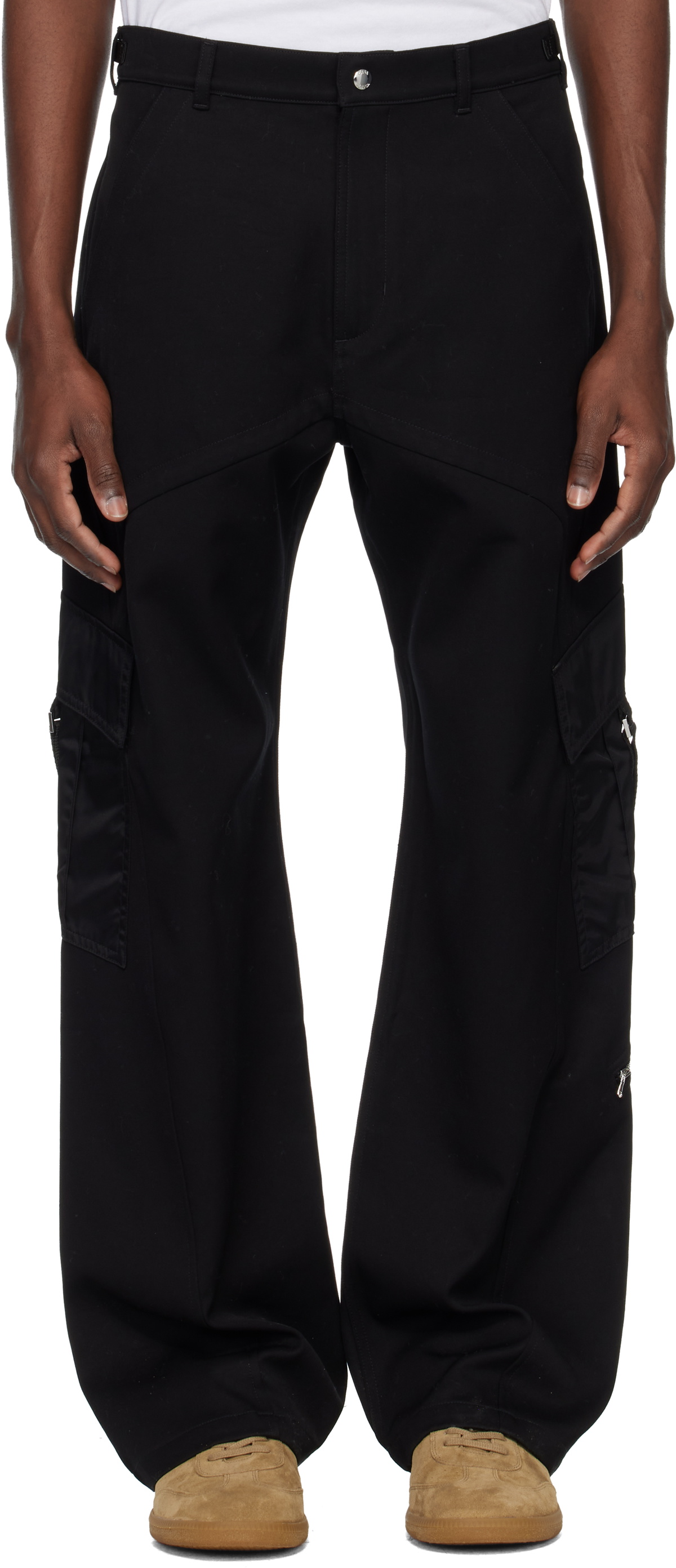 Casablanca Black Paneled Cargo Pants Casablanca