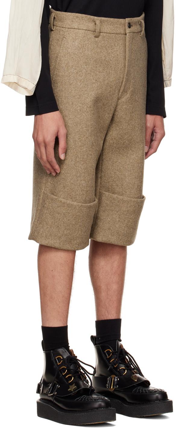 Comme des Garçons Homme Plus Beige Layered Shorts Comme des Garcons ...