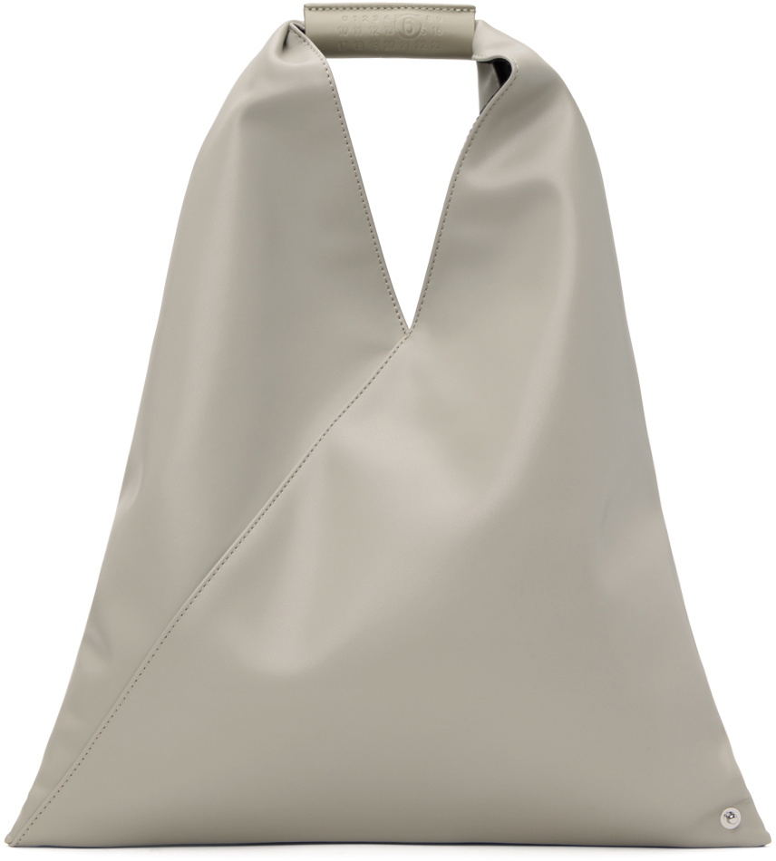 MM6 Maison Margiela Gray Triangle Tote MM6 Maison Margiela