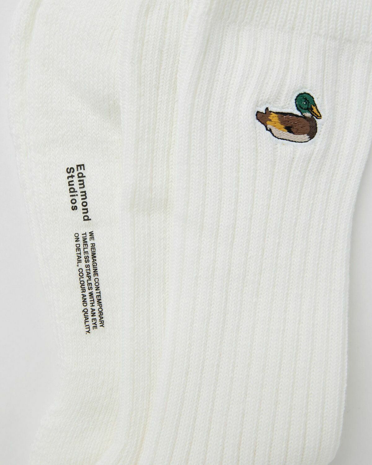 Edmmond Studios DUCK SOCKS White Men Edmmond Studios