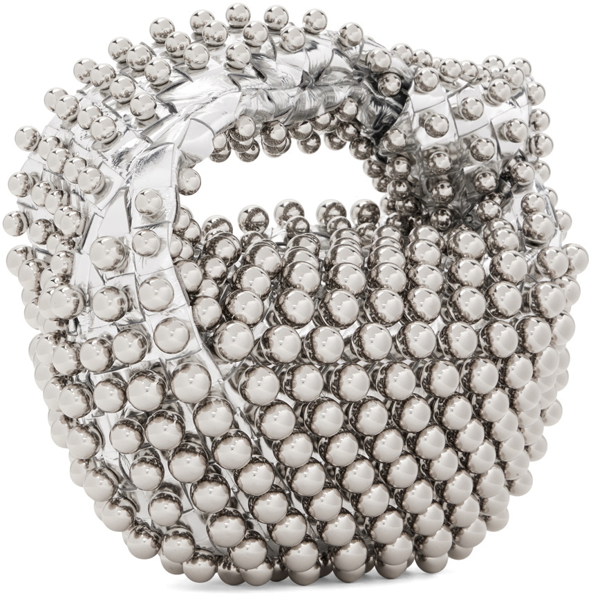 Bottega Veneta Silver Mini Jodie Bag Bottega Veneta