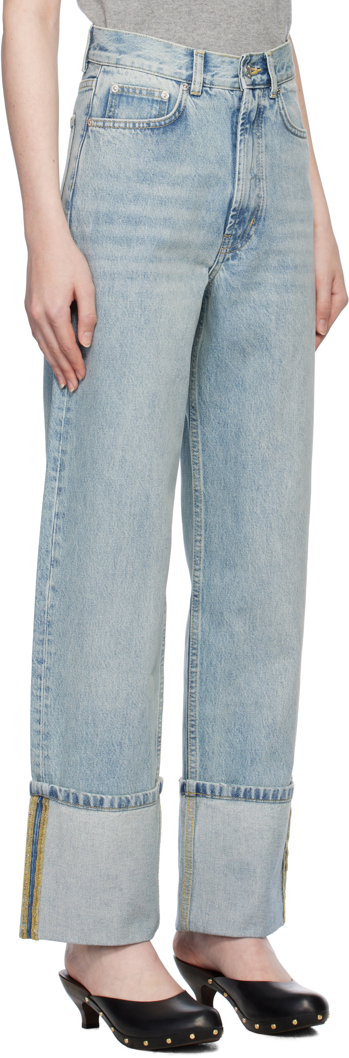 Moschino Jeans Blue Patches Jeans