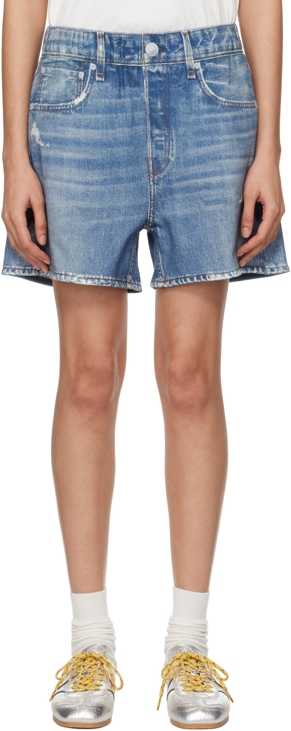 rag & bone Blue Miramar Terry Walking Shorts Rag and Bone