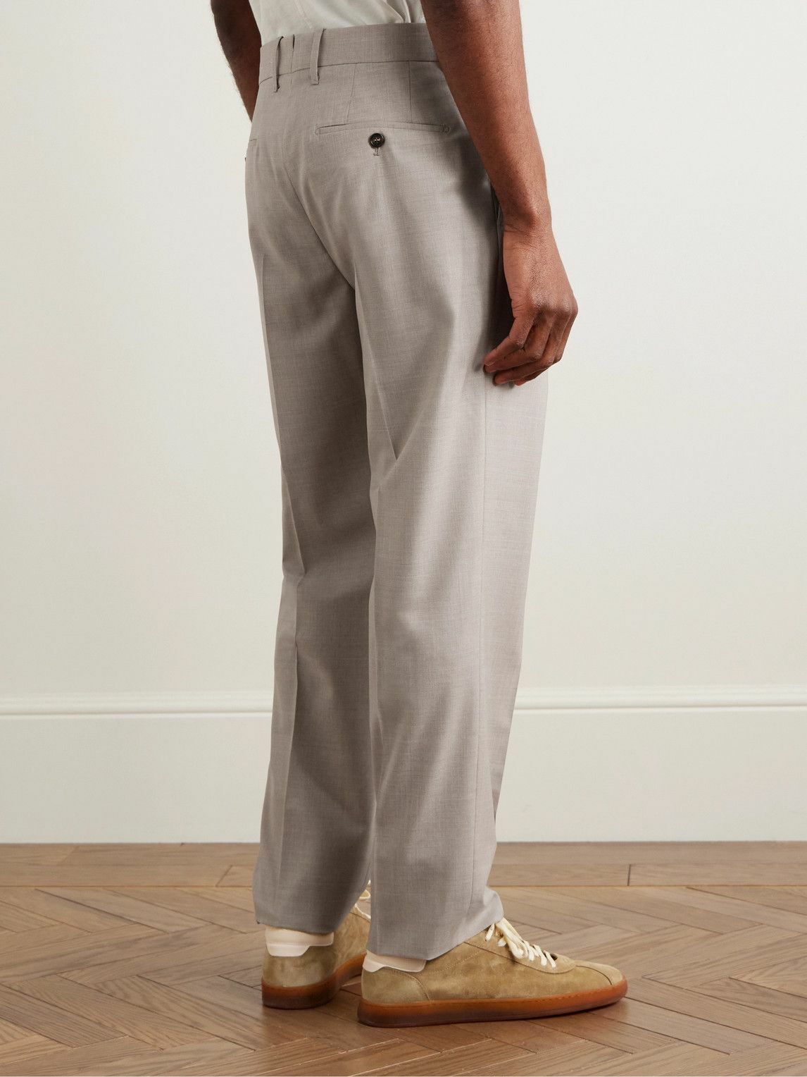 Incotex - Venezia 1951 Tapered Pleated Virgin Wool Trousers - Neutrals Incotex
