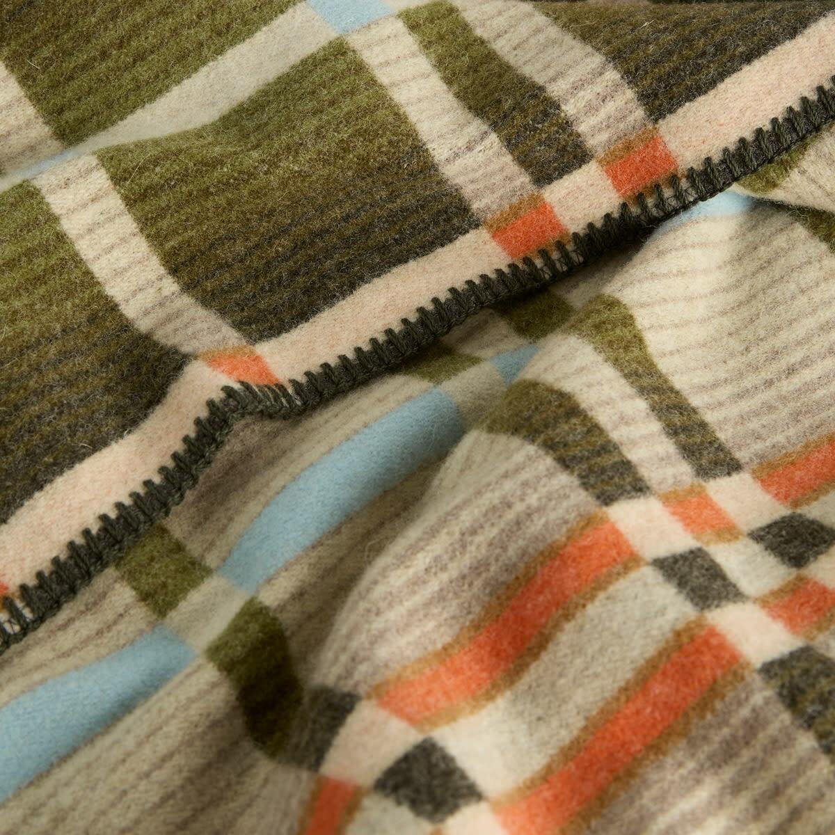 Pendleton Four Square Throw in Slide Mountain Olive Pendleton