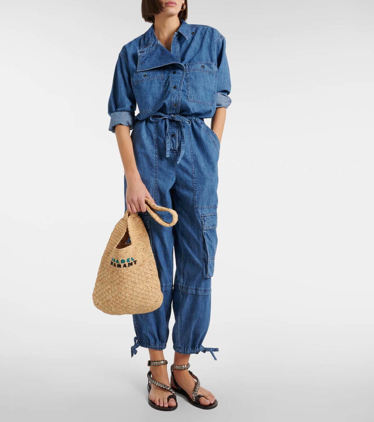 Isabel Marant Praia Small raffia tote bag Isabel Marant