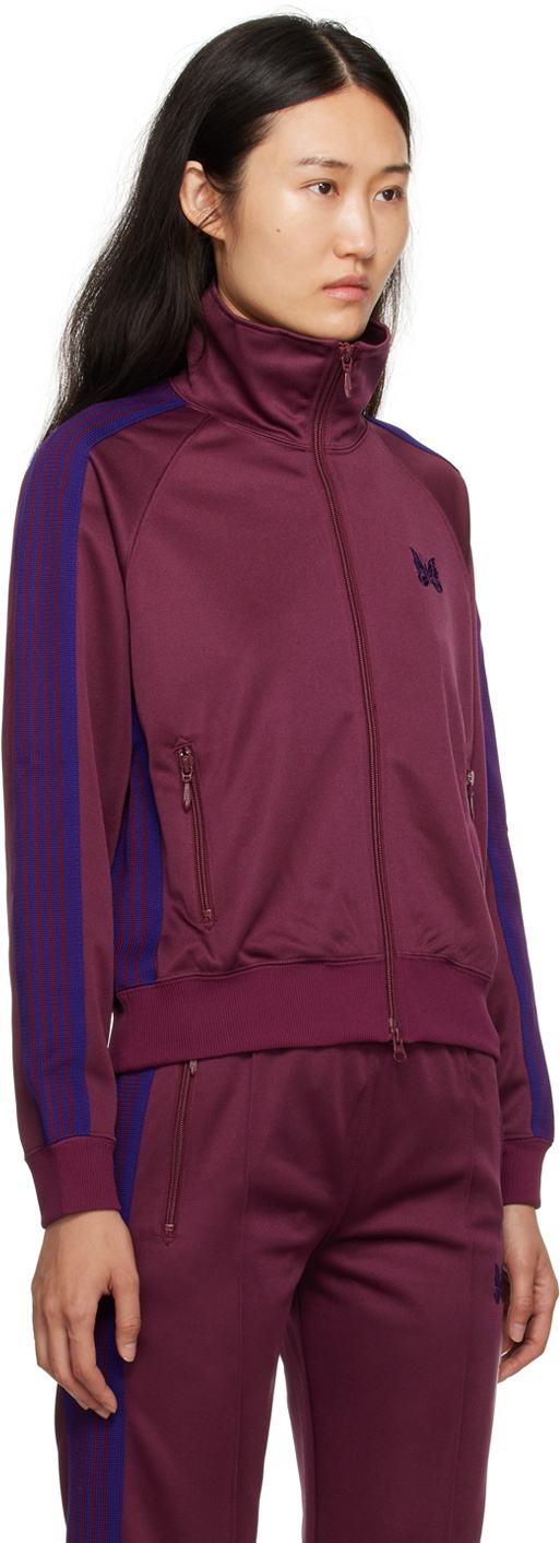 NEEDLES Burgundy Striped Track Jacket Needles