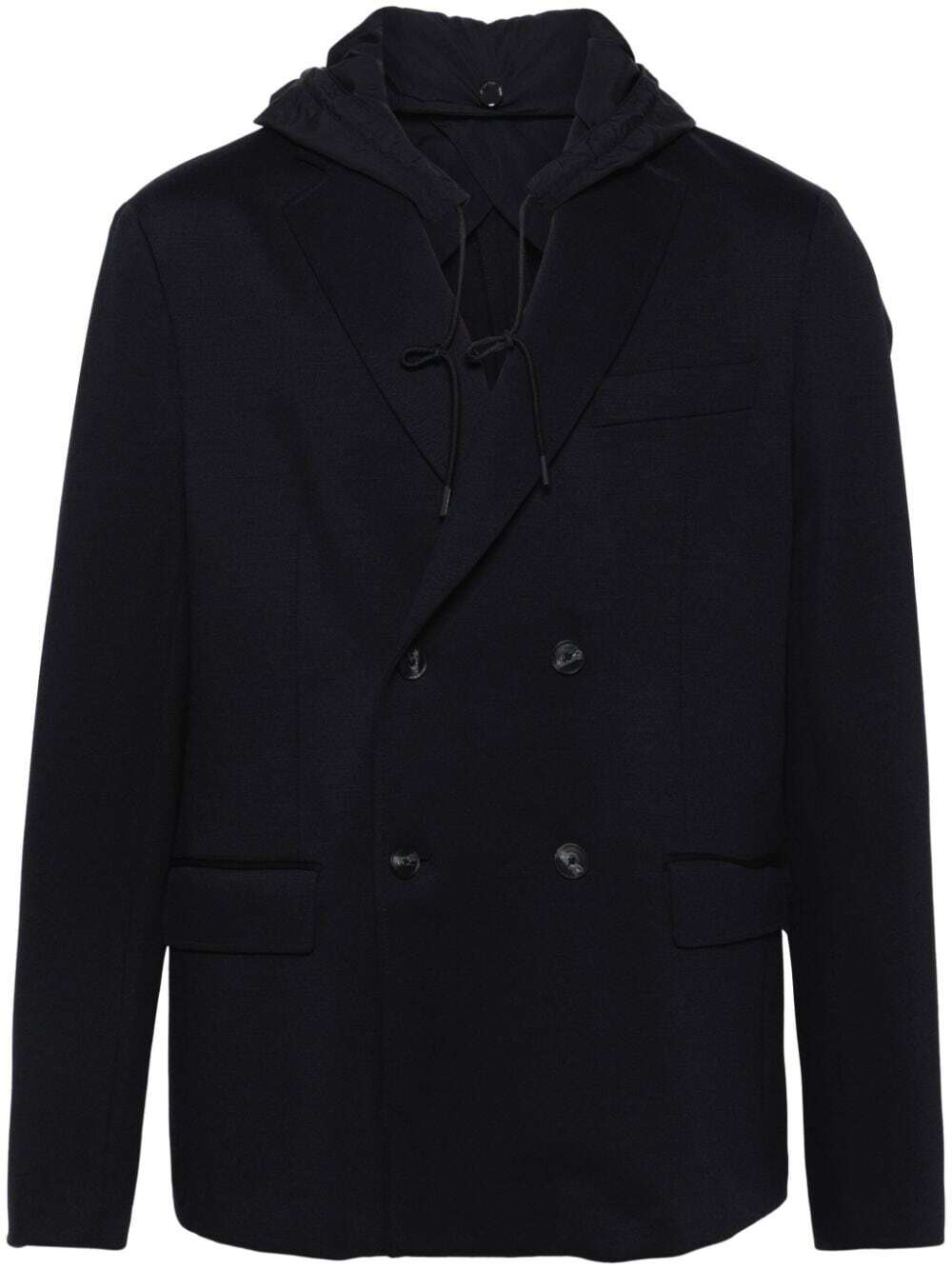 EMPORIO ARMANI - Wool Blend Double-breasted Jacket Emporio Armani