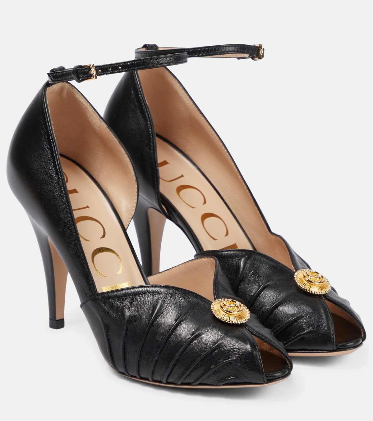 Gucci - Interlocking G leather sandals Gucci