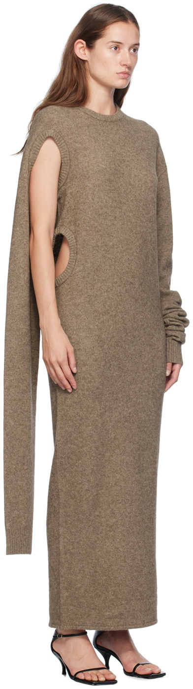 GIA STUDIOS Brown Cutout Maxi Dress GIA STUDIOS