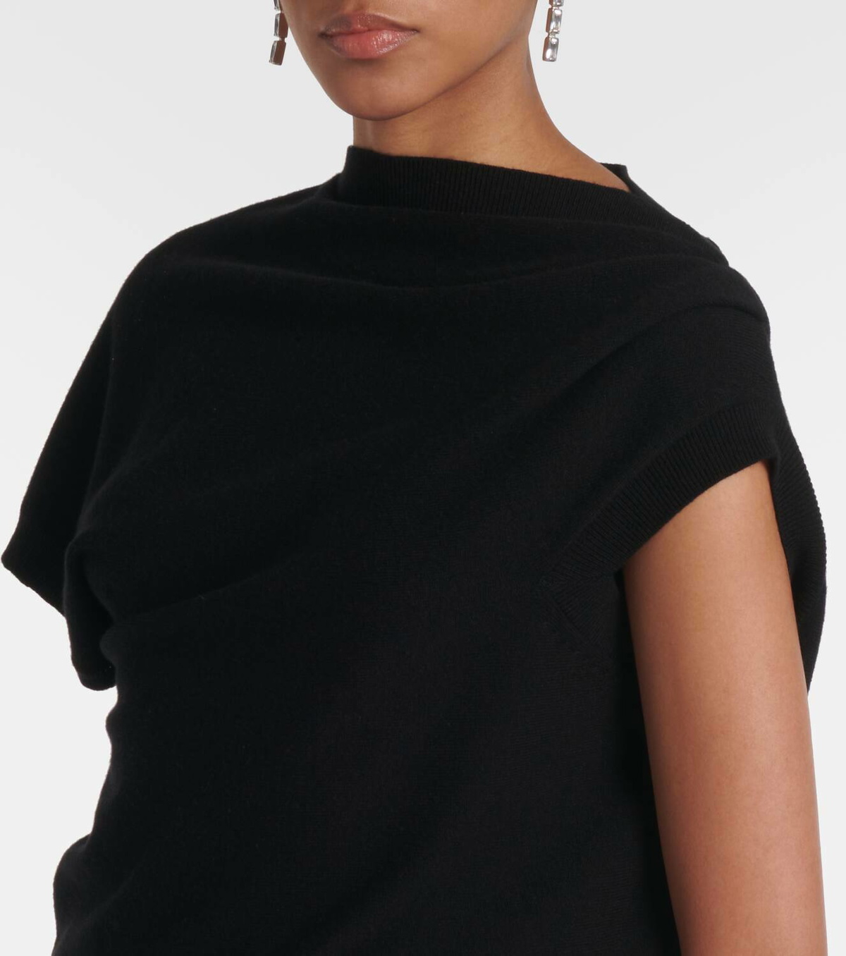 Róhe Deconstructed wool and cashmere-blend top Róhe