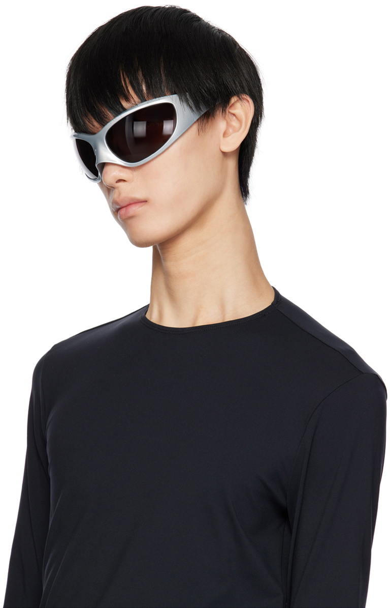 Balenciaga Silver Skin XXL Sunglasses Balenciaga