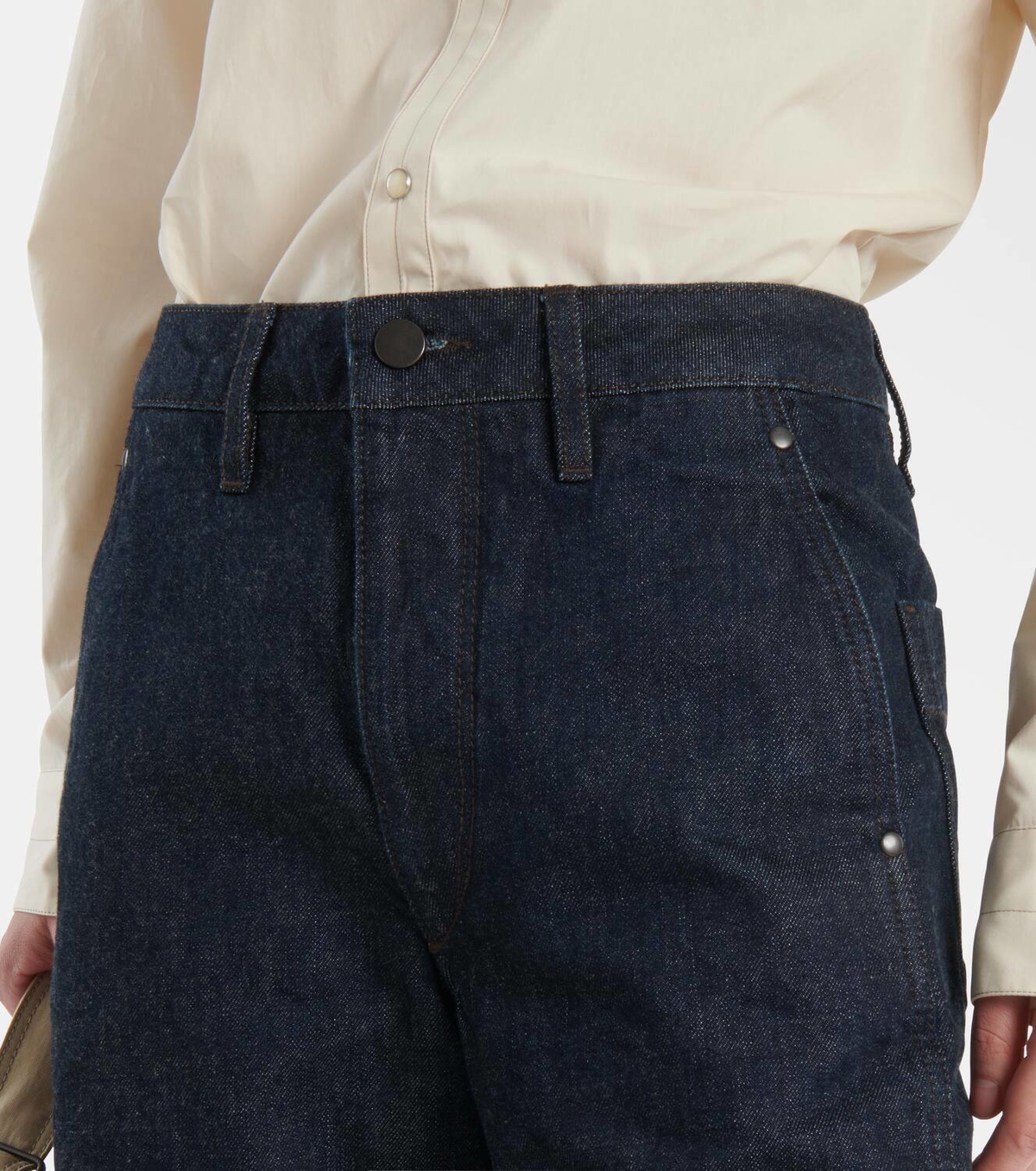 Lemaire Twisted high-rise straight jeans Lemaire