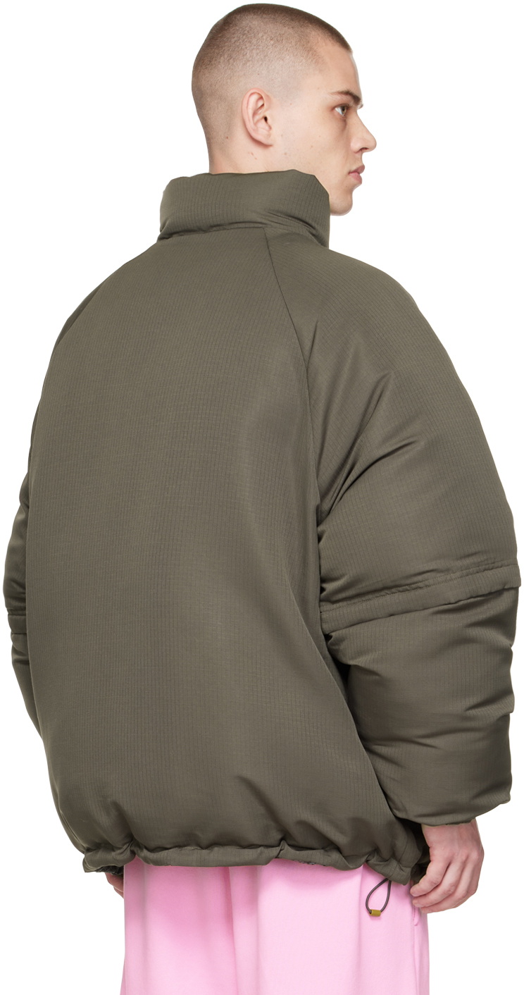 Acne Studios Brown Reversible Down Jacket Acne Studios