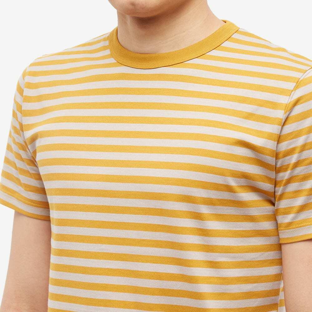 Norse Projects Men's Niels Classic Stripe T-Shirt in Turmeric Yellow ...
