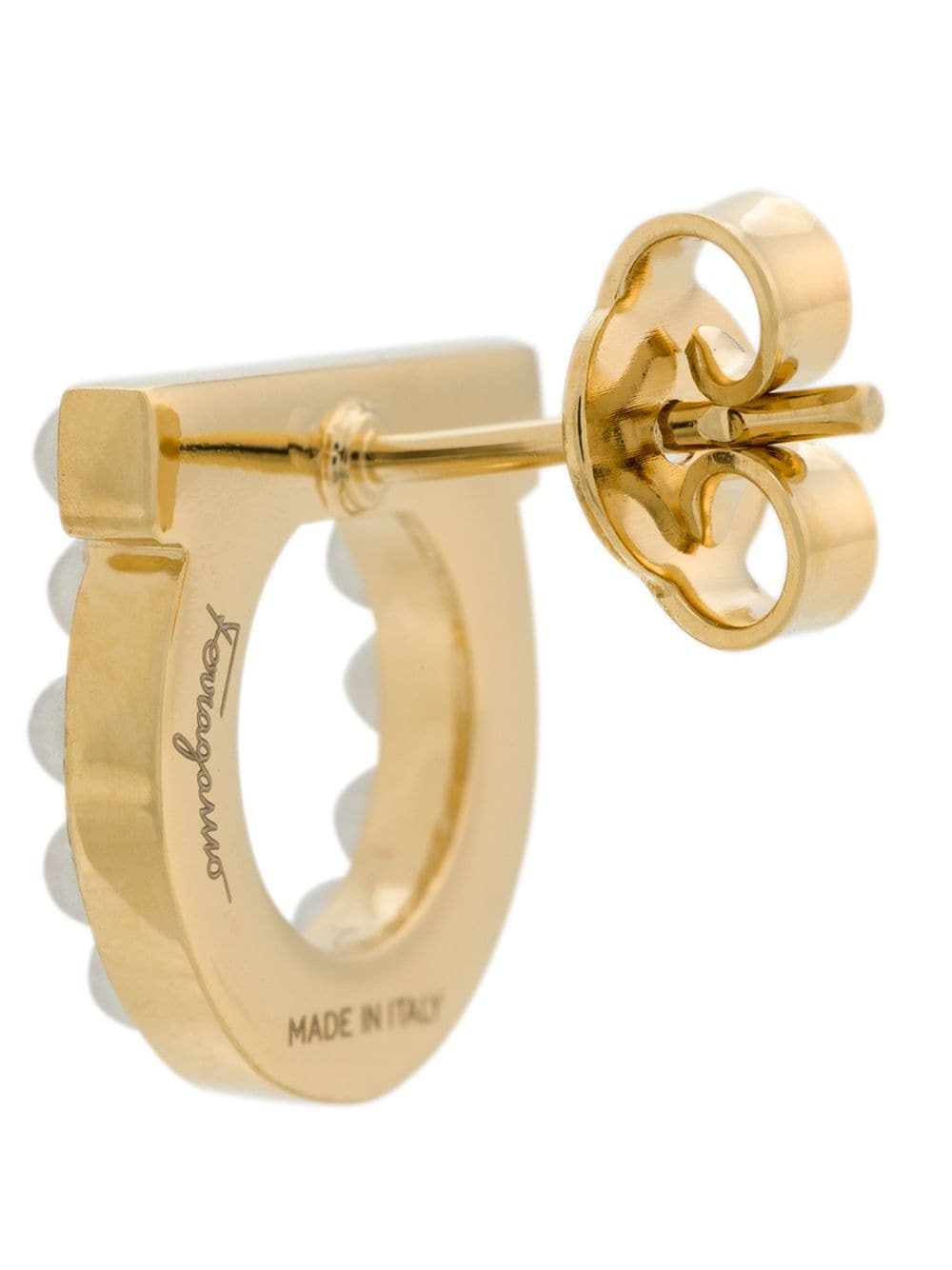 FERRAGAMO - Gancini Pearls Earrings Salvatore Ferragamo