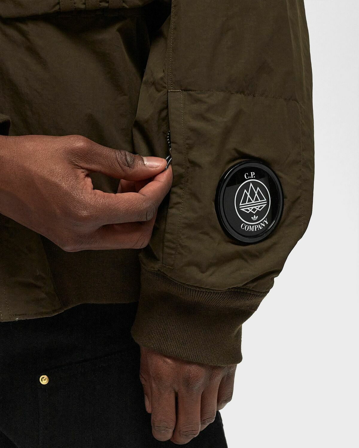 Adidas X CP COMPANY SPZL FLY JKT Brown Mens Bomber Jacket adidas