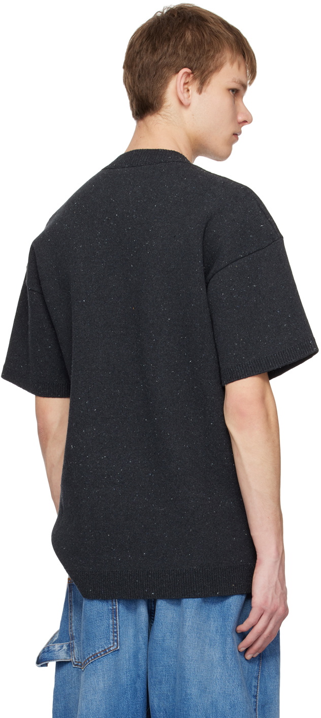 JW Anderson Gray Barcode Sweater JW Anderson