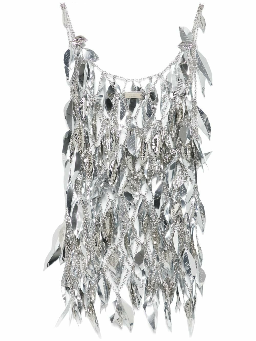 Rabanne Silver Disc-Embellished Top Paco Rabanne