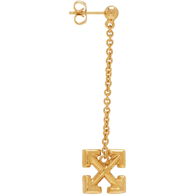 Off-White Gold Arrows Earrings Off-White