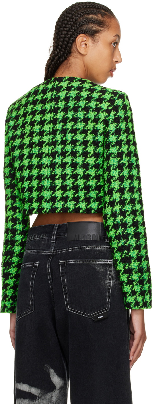 MSGM Green & Black Giacca Jacket MSGM