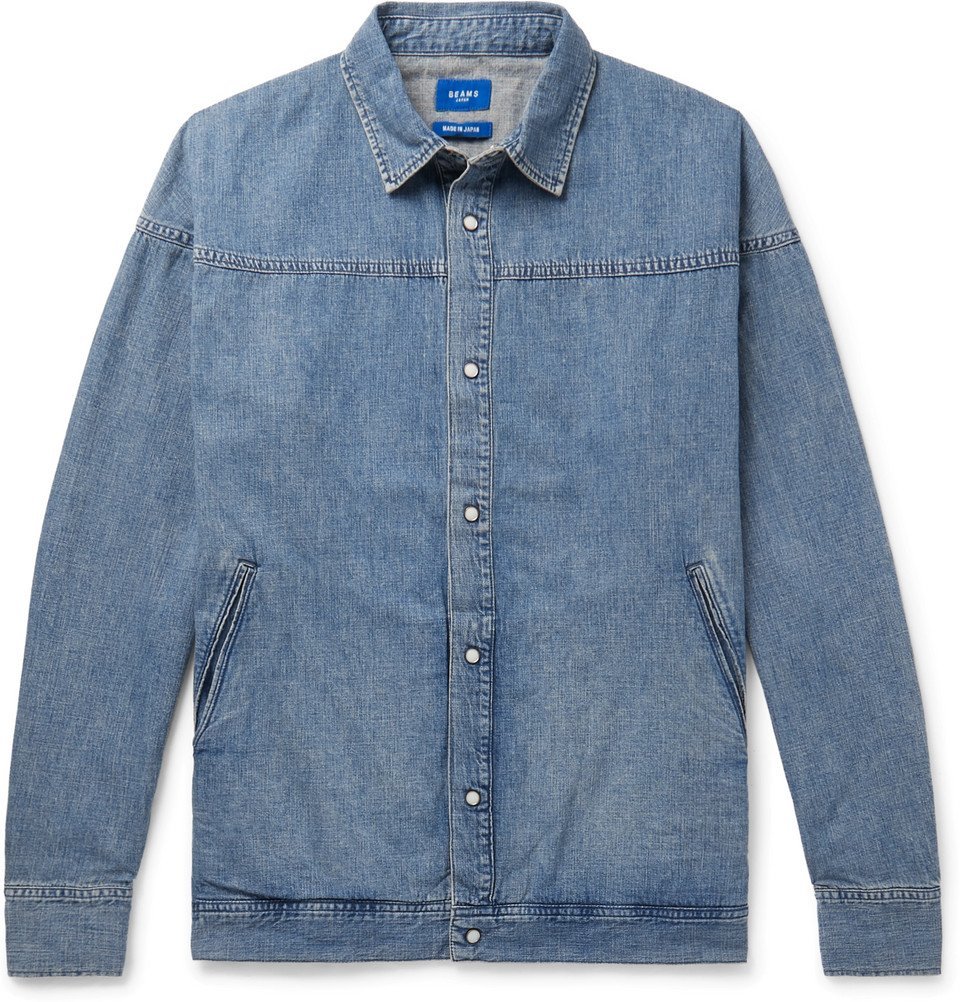 Beams - Washed-Denim Shirt - Men - Indigo Beams F