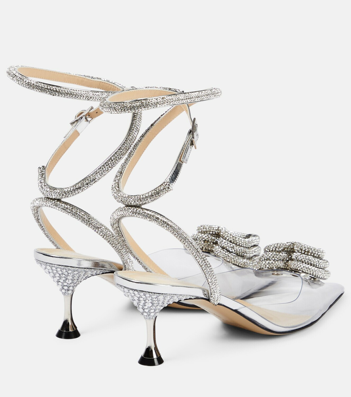 Mach & Mach Triple Heart embellished PVC pumps MACH & MACH