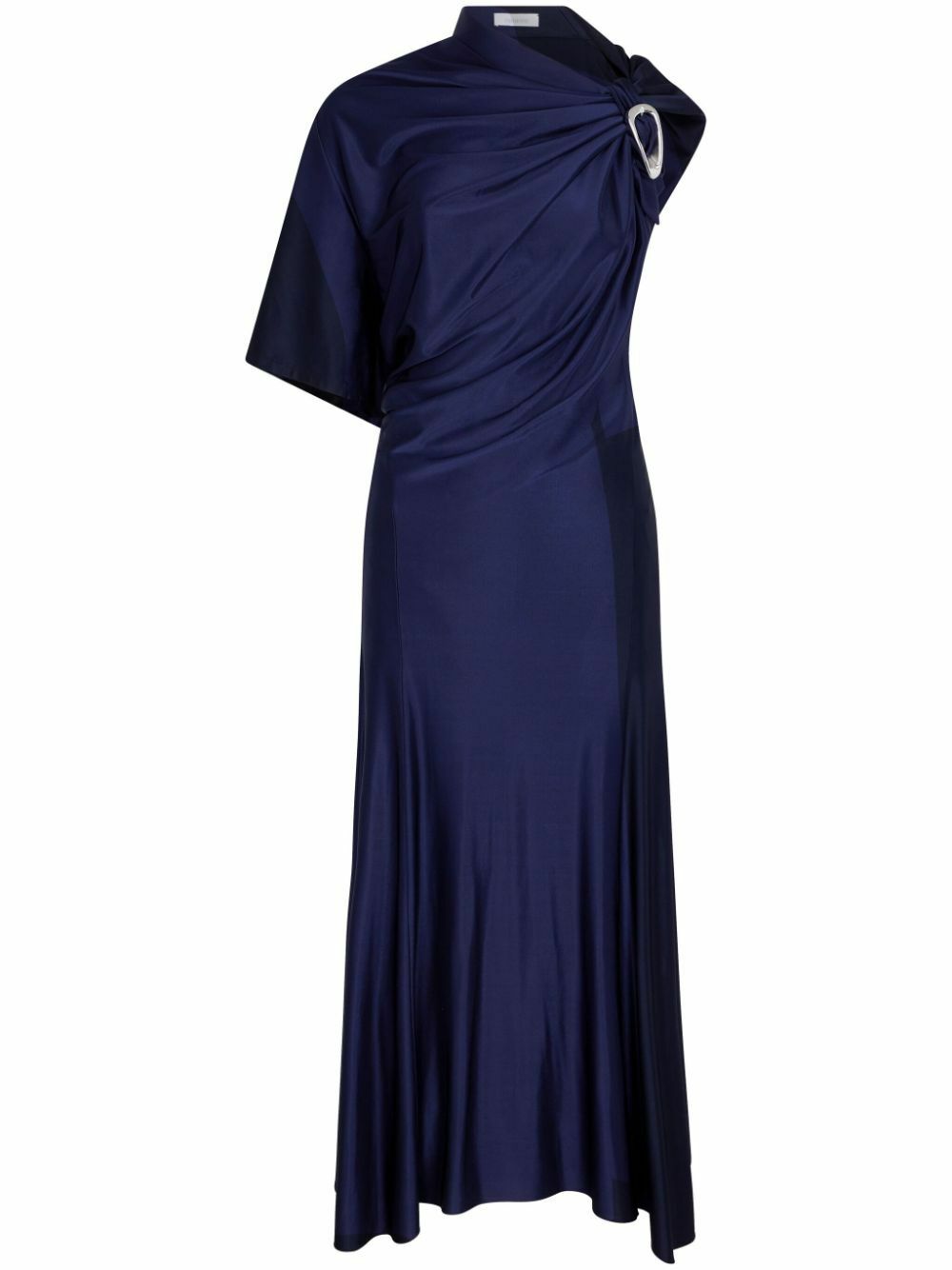 Rabanne Blue Asymmetric Long Dress Paco Rabanne