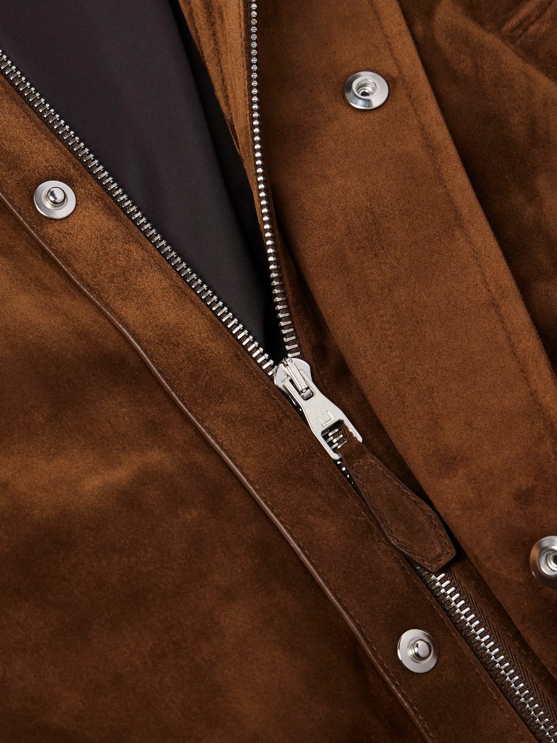 Dunhill - Belted Suede Field Jacket - Brown Dunhill