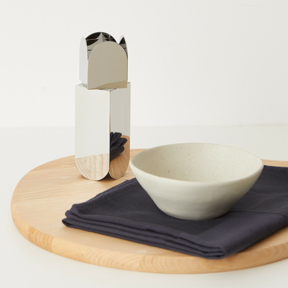 HAY Arcs Salt & Pepper Grinder in Mirror HAY