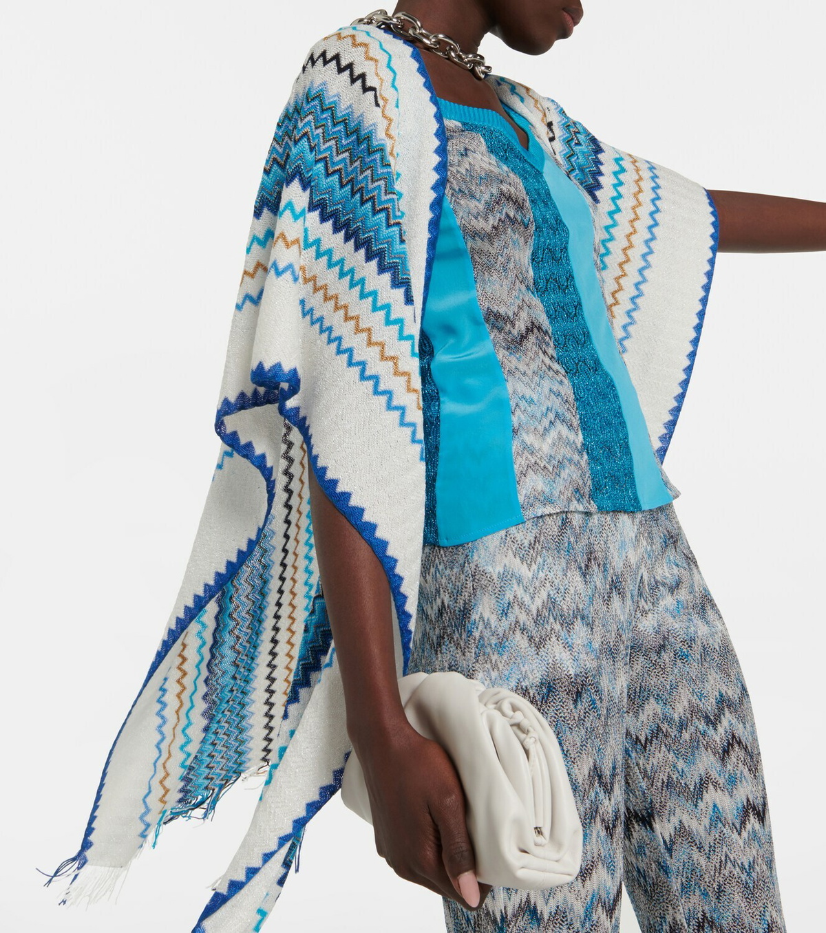 Missoni - Zig-zag knit cape Missoni