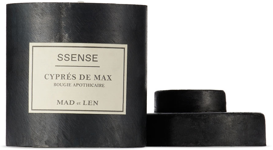 MAD et LEN SSENSE Exclusive Black Small Cyprés de Max Candle