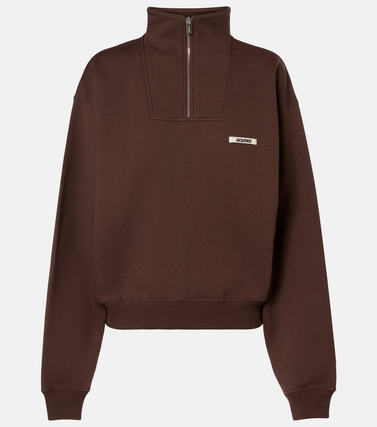 Jacquemus Cotton fleece half-zip sweater Jacquemus