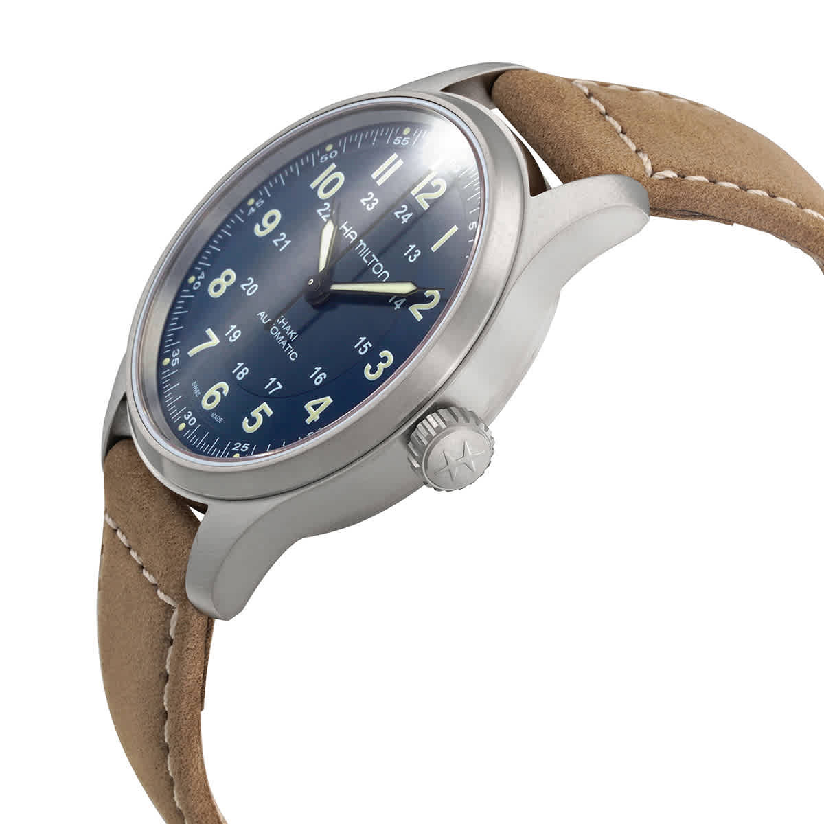 Hamilton Khaki Field Automatic Blue Dial Mens Watch H70545540 Hamilton