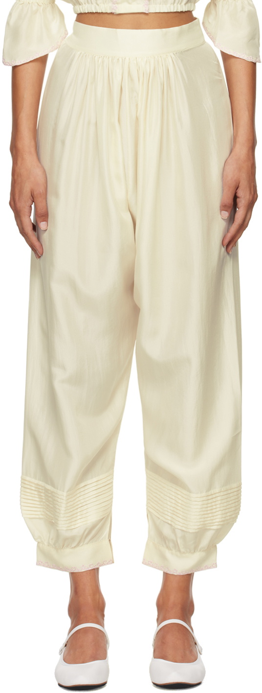 Ashley Williams Off-White Sleepy Trousers Ashley Williams
