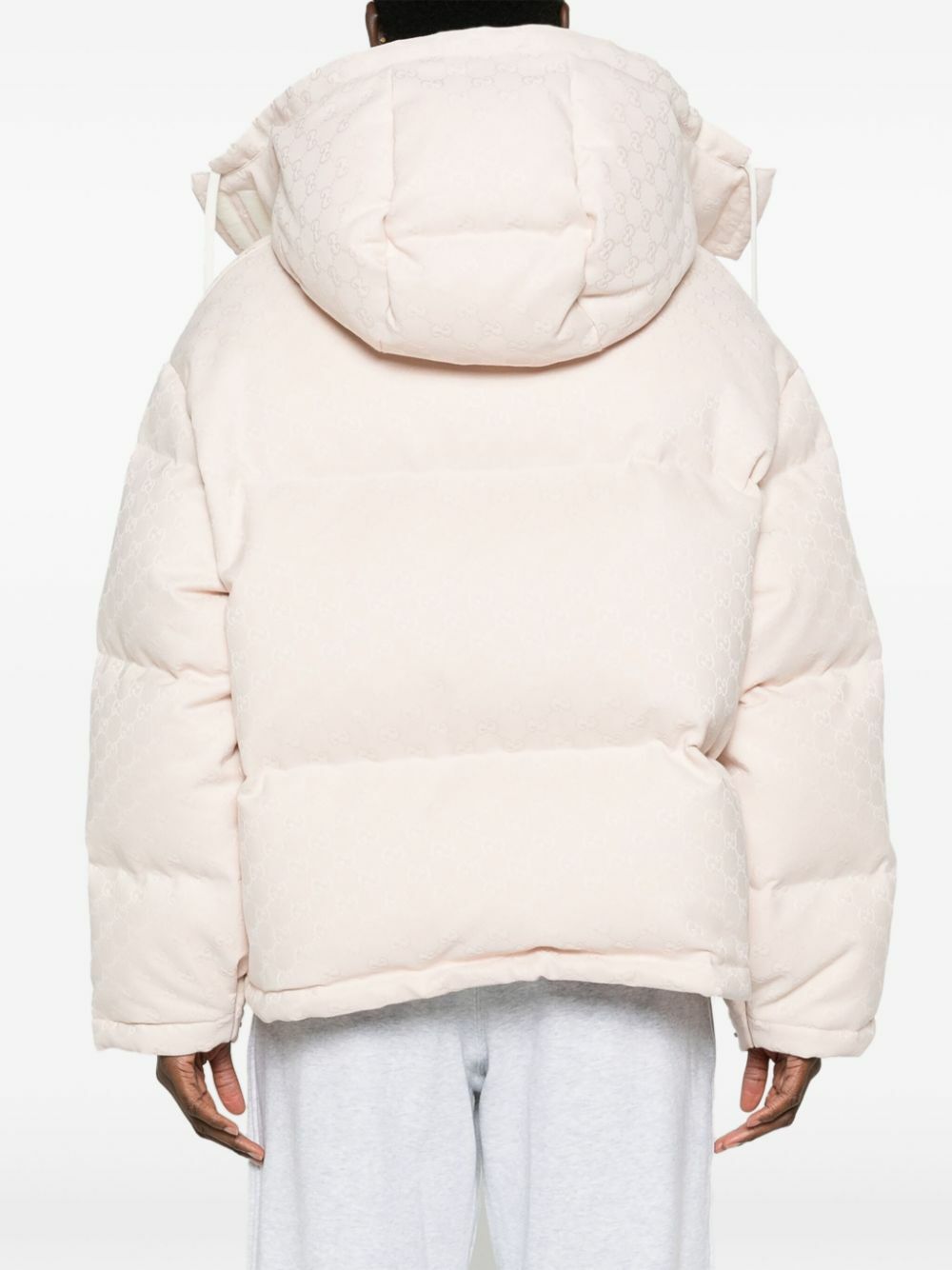 Gucci Pink GG Canvas Puffer Jacket Gucci