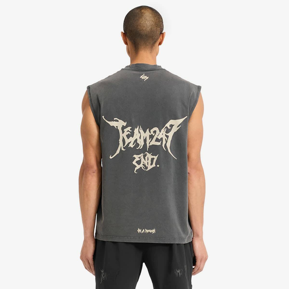 END. x Represent Men's 247 Oversized Tank in Washed Grey Represent