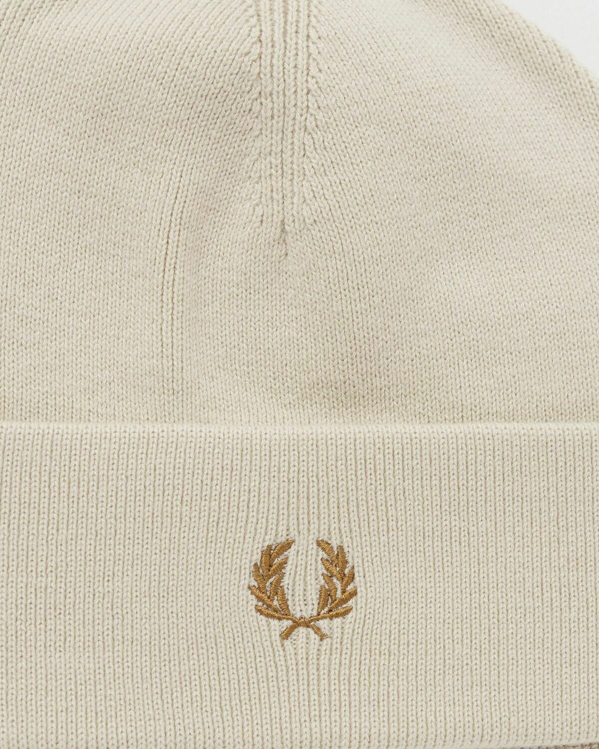 Fred Perry Classic Beanie Beige Beanies Fred Perry