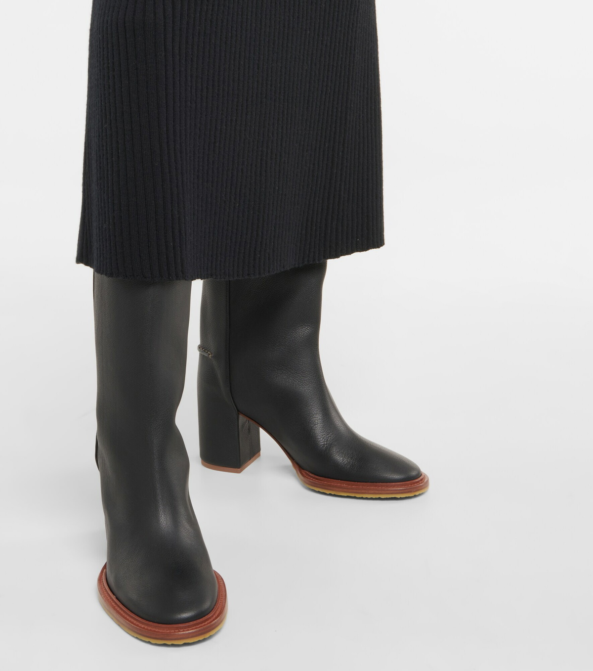 Chloe - Edith leather knee-high boots Chloe