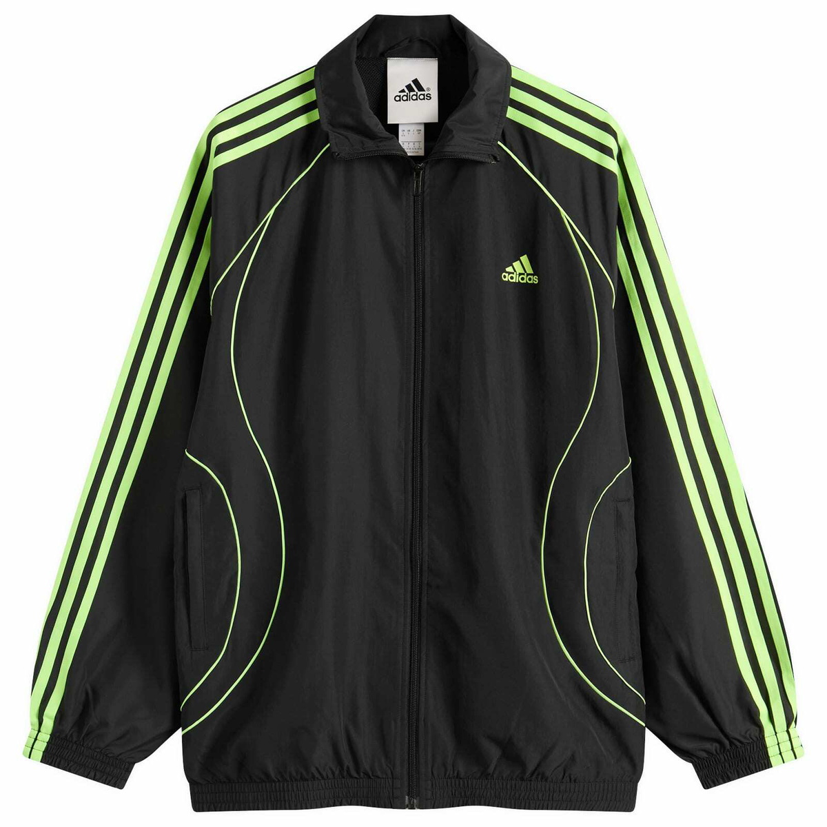Adidas Women's Teamgeist Track Top in Black/Signal Green adidas