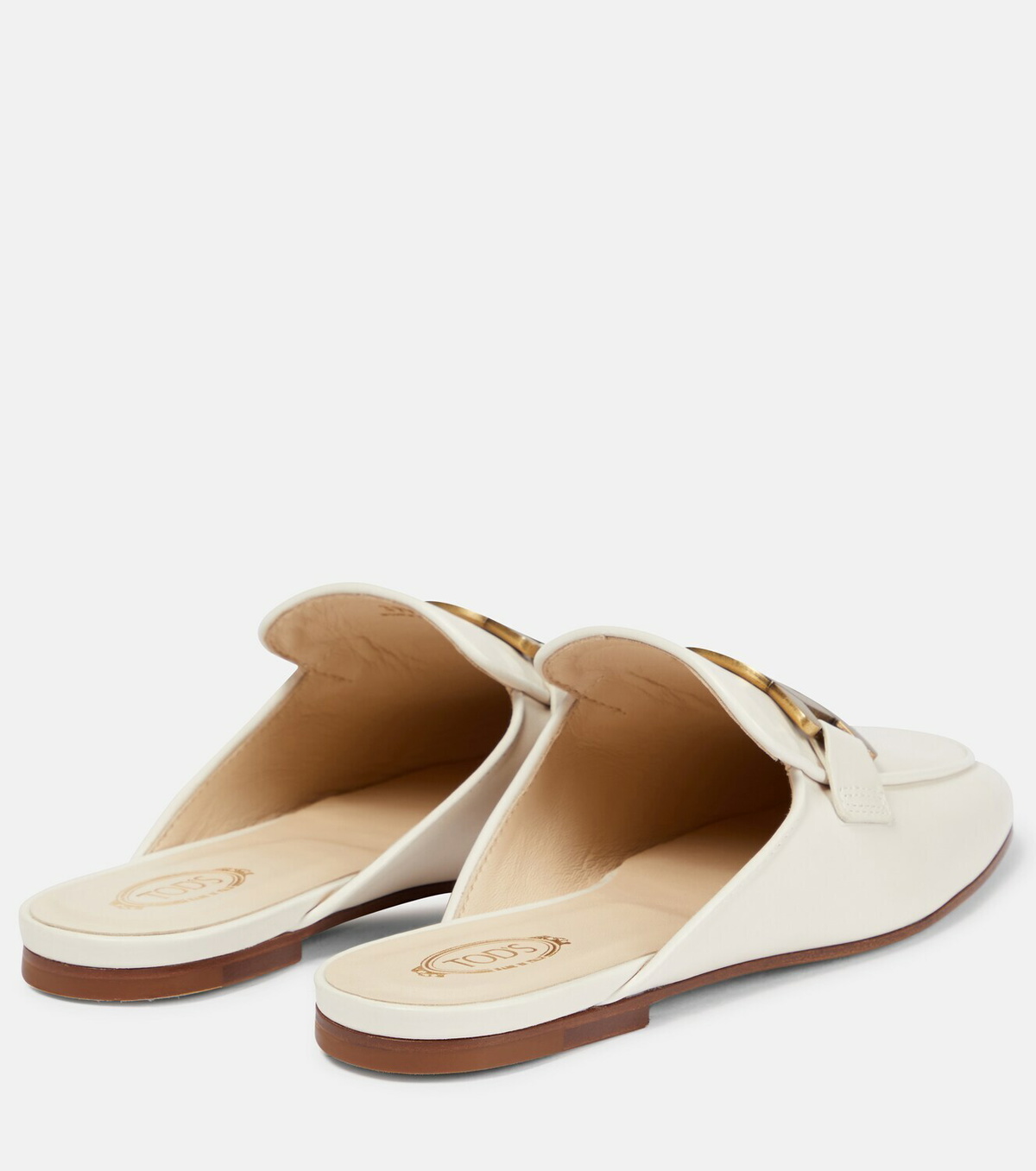 Tod's - Catena chain-link leather slippers Tod's