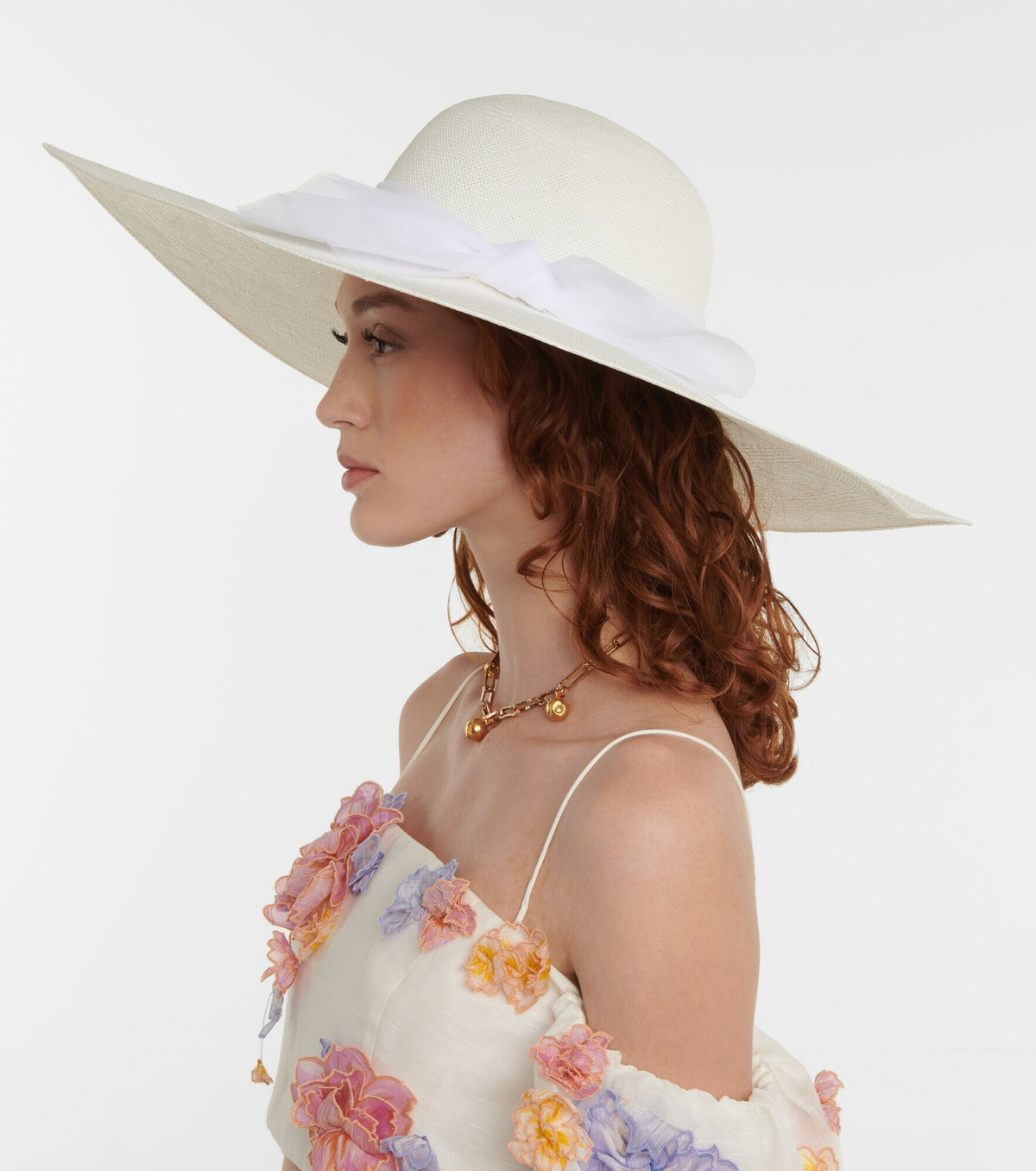 Maison Michel - Bridal Blanche summer hat Maison Michel