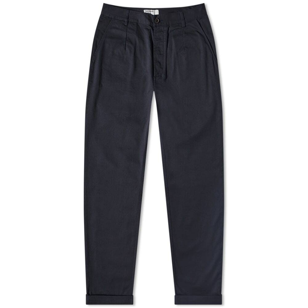 Universal Works Men's Twill Super Chino in Dark Navy Universal Works