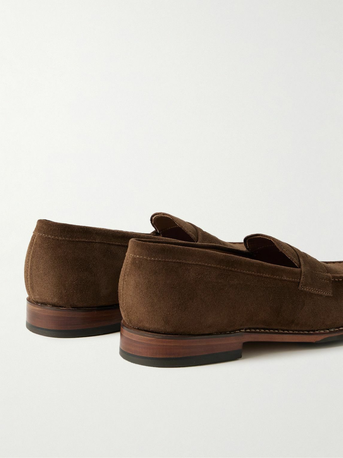 Grenson - Lloyd Suede Loafers - Brown Grenson